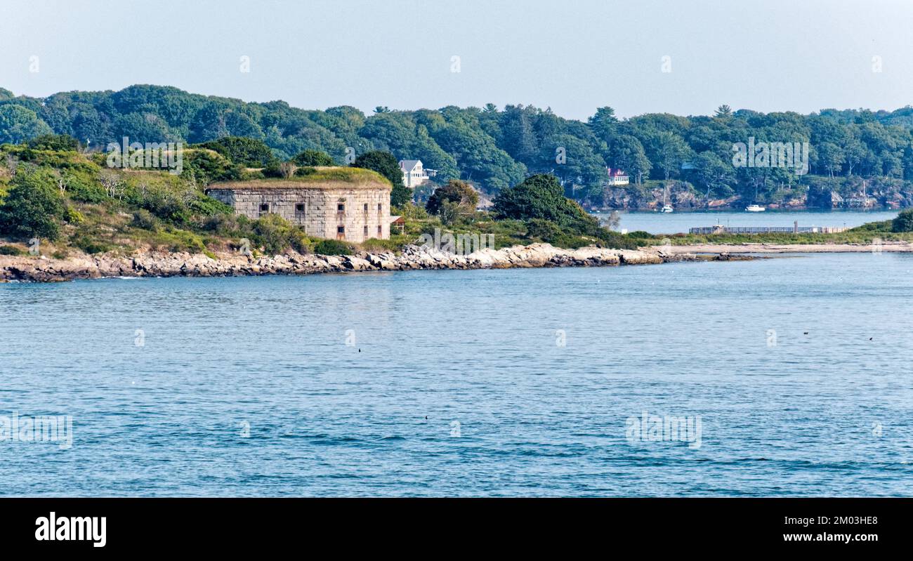 Fort Gorges on Hog Island in Portland Maine Stock Photo - Alamy