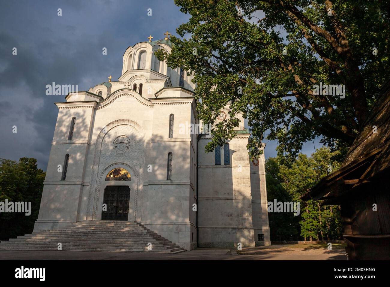 Saint George's Church Oplenac, is the mausoleum of the Serbian and ...