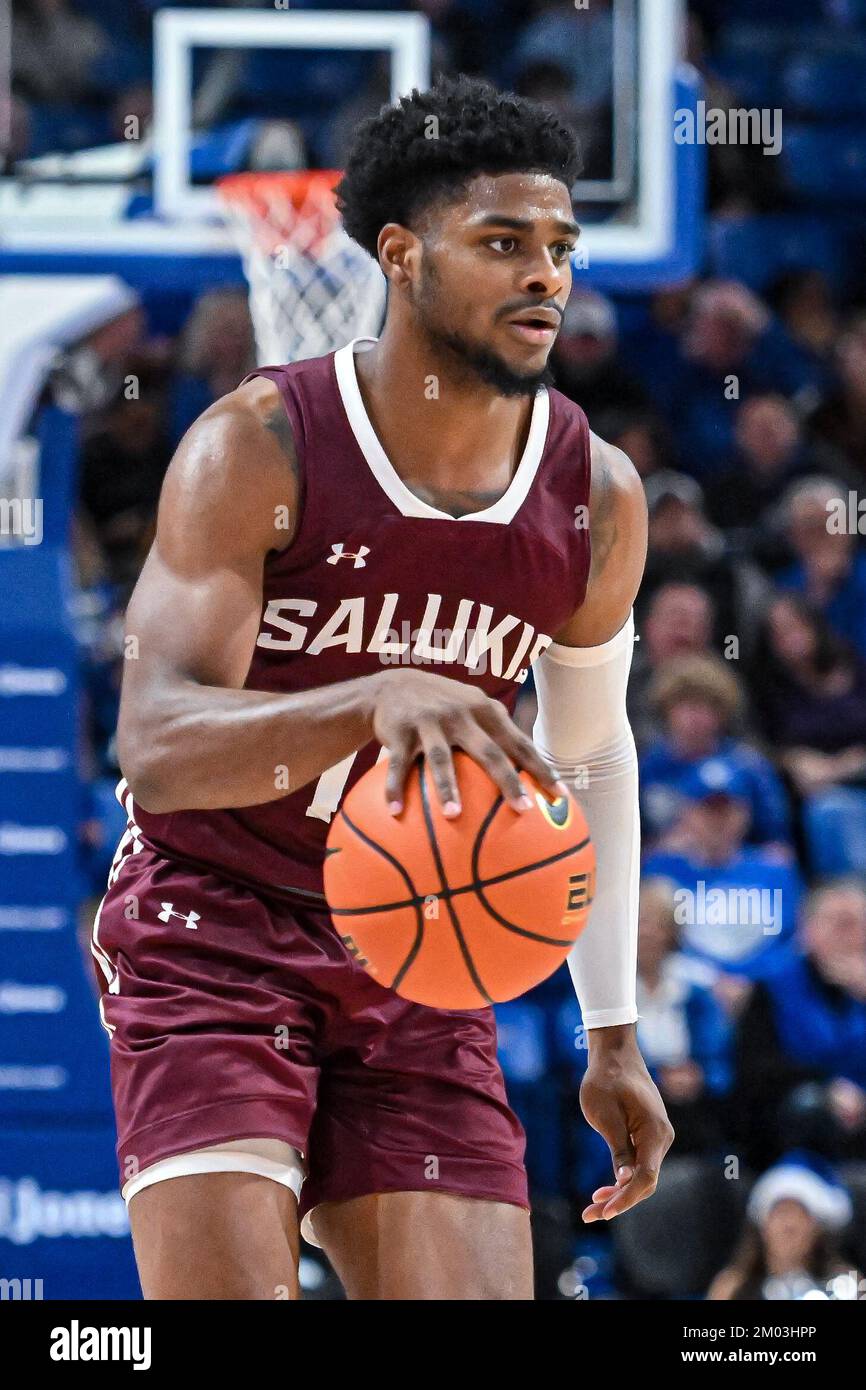 DECEMBER 03, 2022: Southern Illinois Salukis guard Xavier Johnson (10 ...