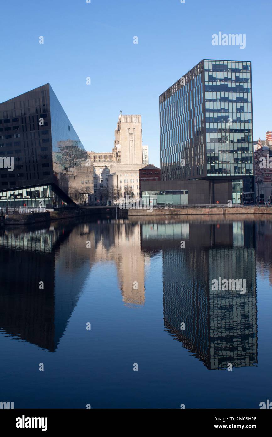 Royal Albert Dock, with the Longitude building and the Mersey tunnel ...