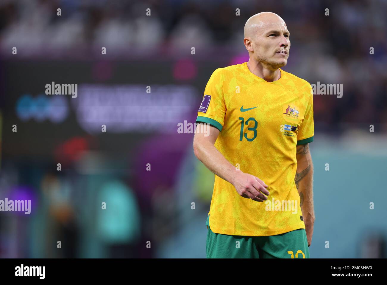 Al Rayyan, Qatar. 3rd Dec, 2022. Aaron Mooy (AUS) Football/Soccer ...