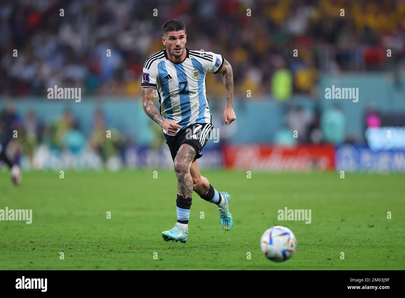 Al Rayyan, Qatar. 3rd Dec, 2022. Rodrigo De Paul (ARG) Football/Soccer ...