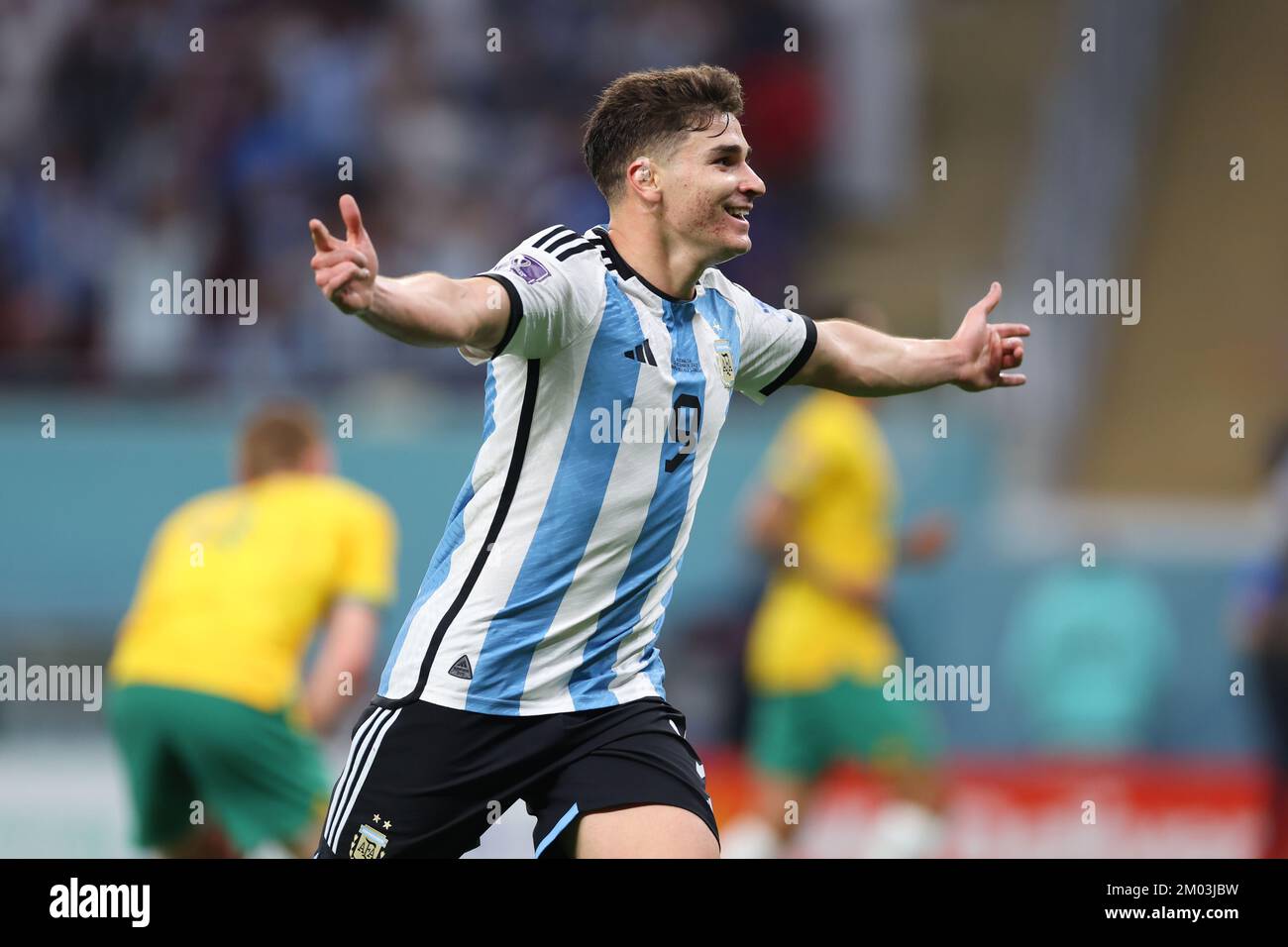 Al Rayyan, Qatar. 3rd Dec, 2022. Julian Alvarez (ARG) Football/Soccer ...