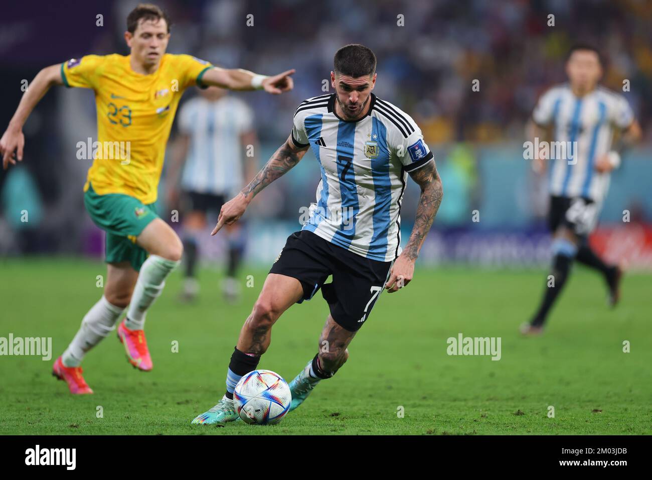 Al Rayyan, Qatar. 3rd Dec, 2022. Rodrigo De Paul (ARG) Football/Soccer ...