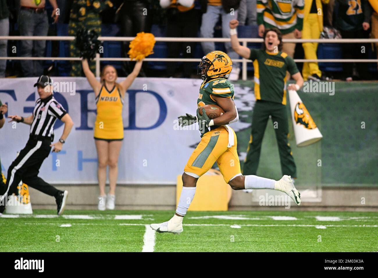 North Dakota State Bison running back TaMerik Williams (22) runs for a ...