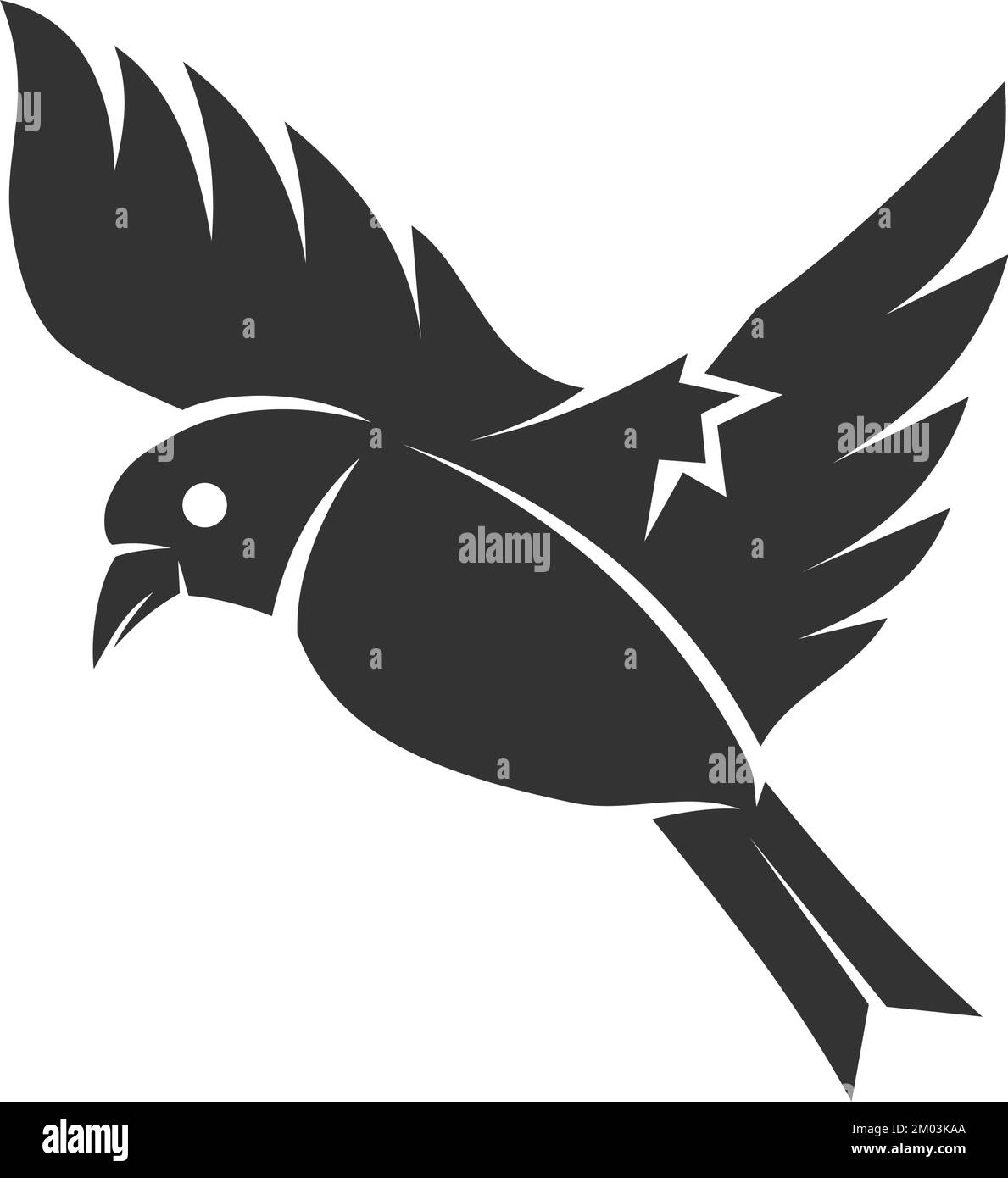 finch bird logo template Icon Illustration Brand Identity Stock Vector ...