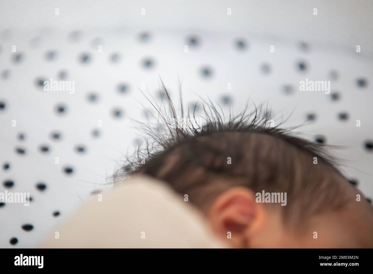 Close-up of a newborn baby with focus on different body parts Stock ...