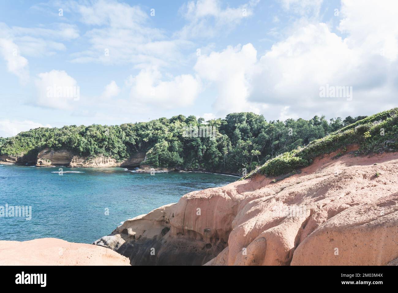 Red Rocks at Pointe Baptiste in Calibishie, Caribbean Island of ...