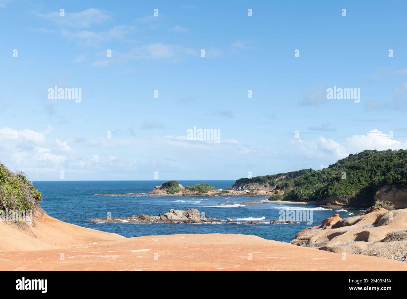 Red Rocks at Pointe Baptiste in Calibishie, Caribbean Island of ...