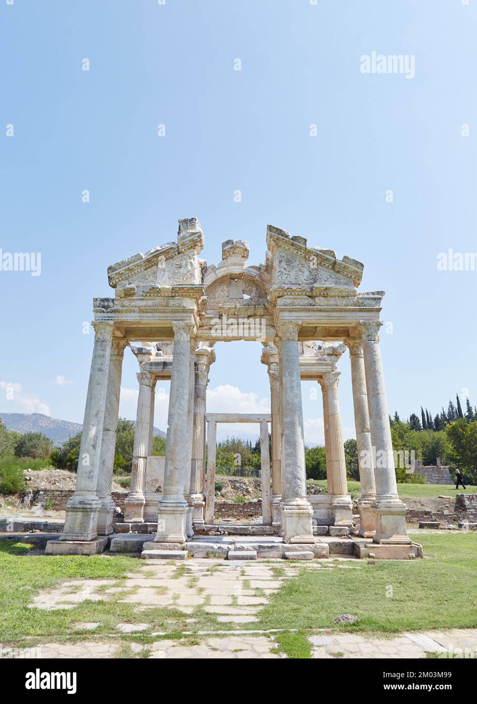The Unique Tetrapylon of Aphrodisias Stock Photo - Alamy