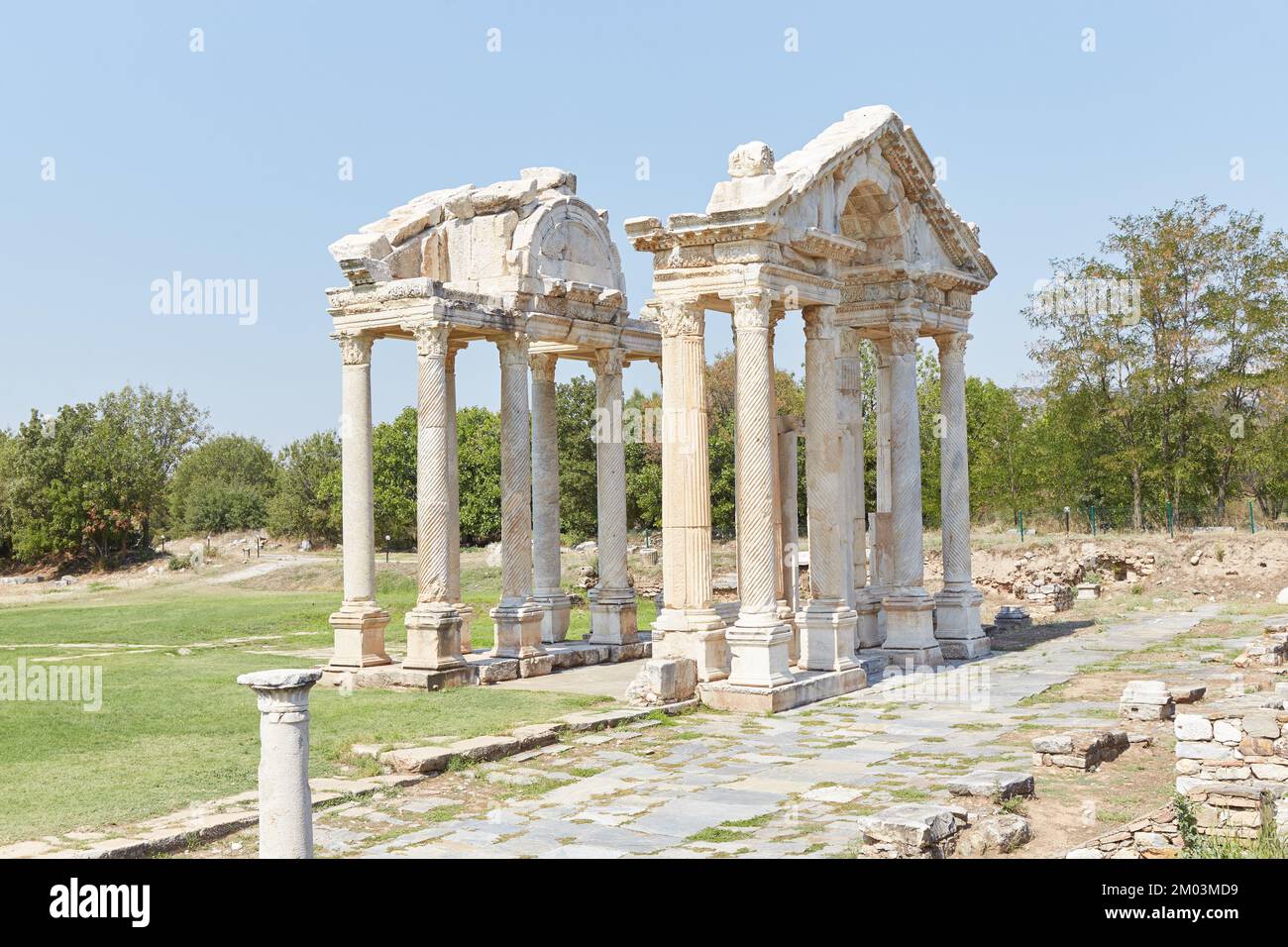 The Unique Tetrapylon of Aphrodisias Stock Photo - Alamy