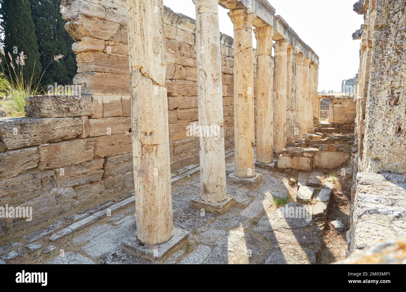 Frontinus Street, the Main Street of Ancient Hierapolis Stock Photo - Alamy