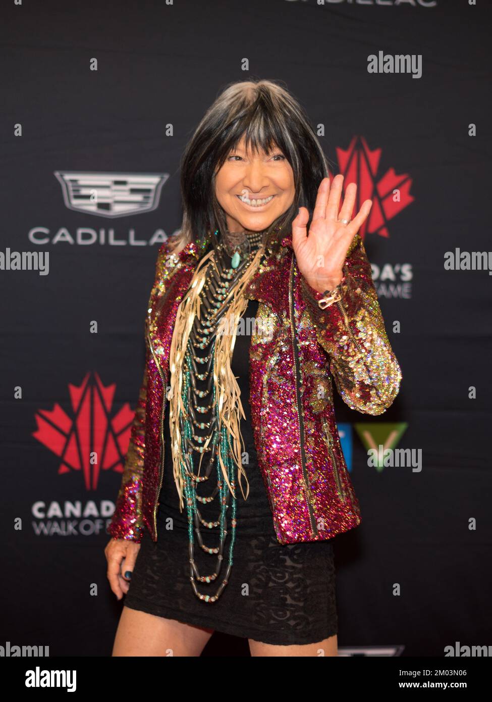 Award-winning singer-songwriter Buffy Sainte-Marie poses for a ...