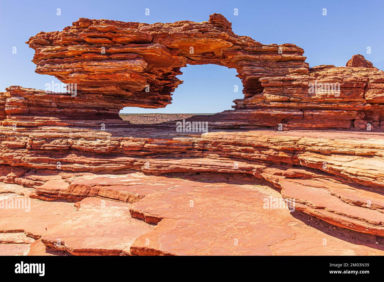 An iconic nature formation called the Nature Window which is a wind ...