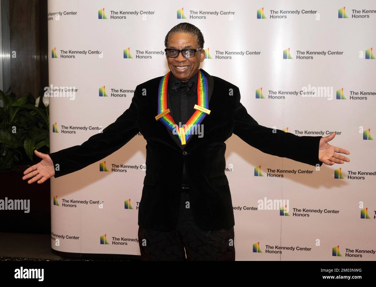 Previous Kennedy Center honoree Herbie Hancock arrives for the formal ...