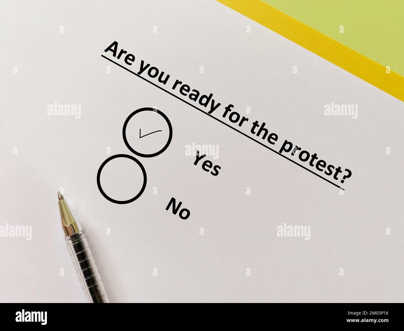 One person is answering question about protest and social movement. He ...