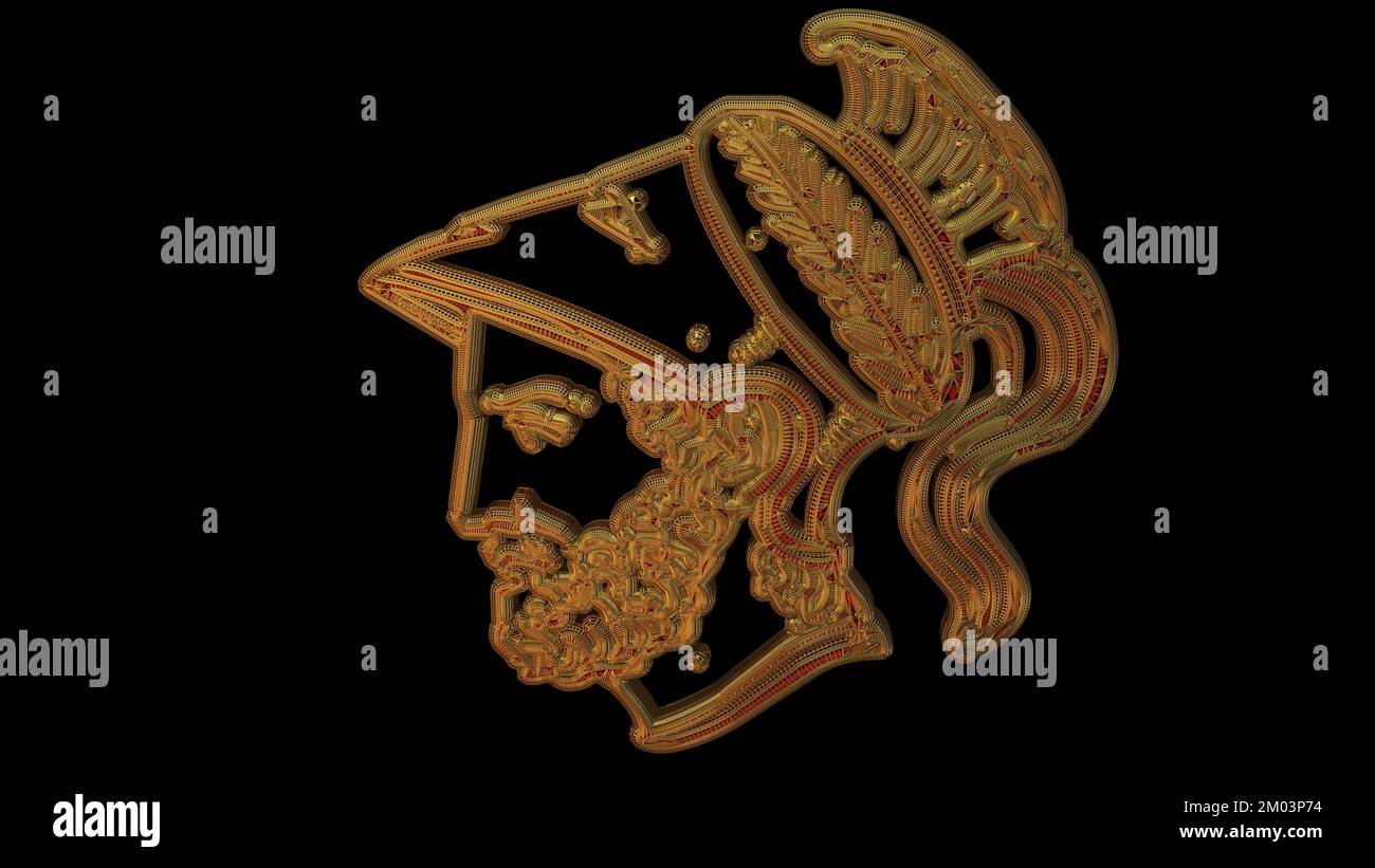 A 3D Illustration of art from the era of the ancient Roman Empire. This ...