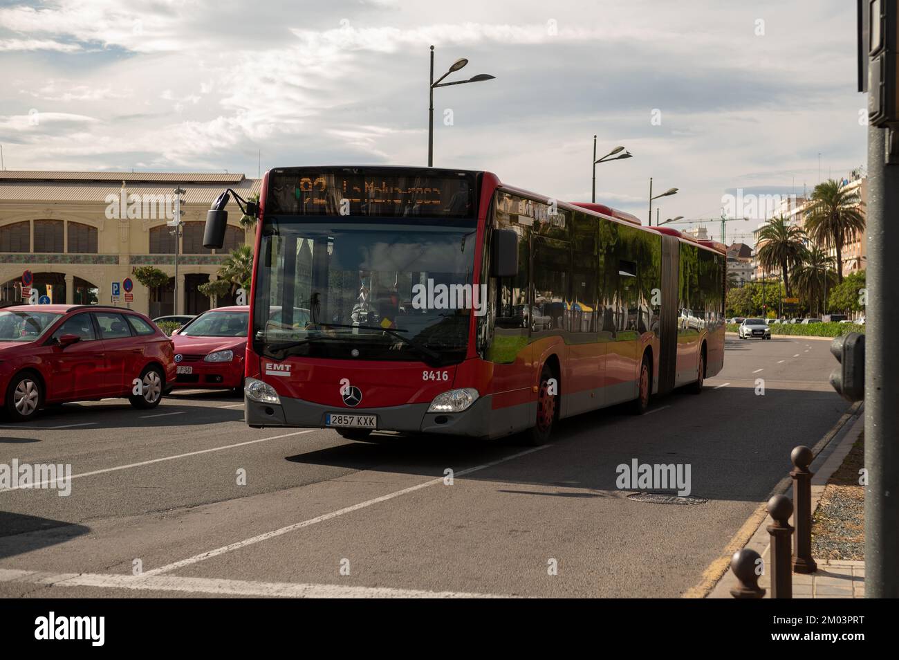 Valencia, Spain : 2022 November 15 : Public buses in the city of ...