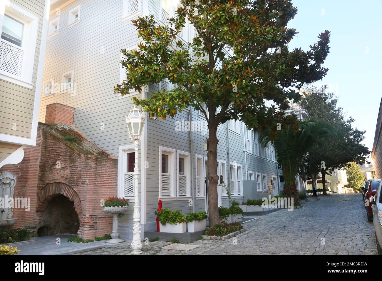 Traditional Ottoman Houses on Sogukcesme Street at Sultanahmet District ...