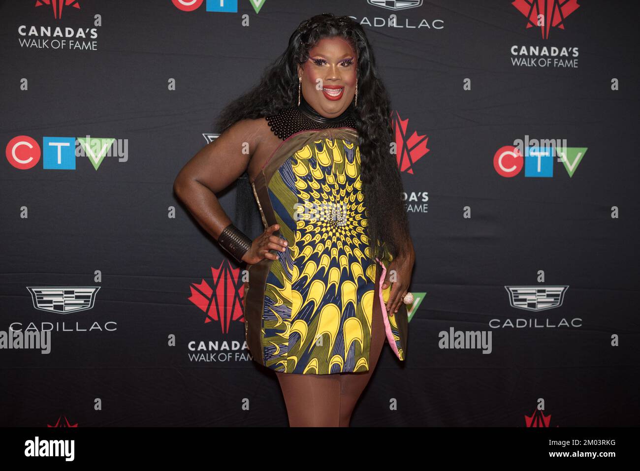 Jada Shada Hudson, poses for a photograph on the red carpet before ...