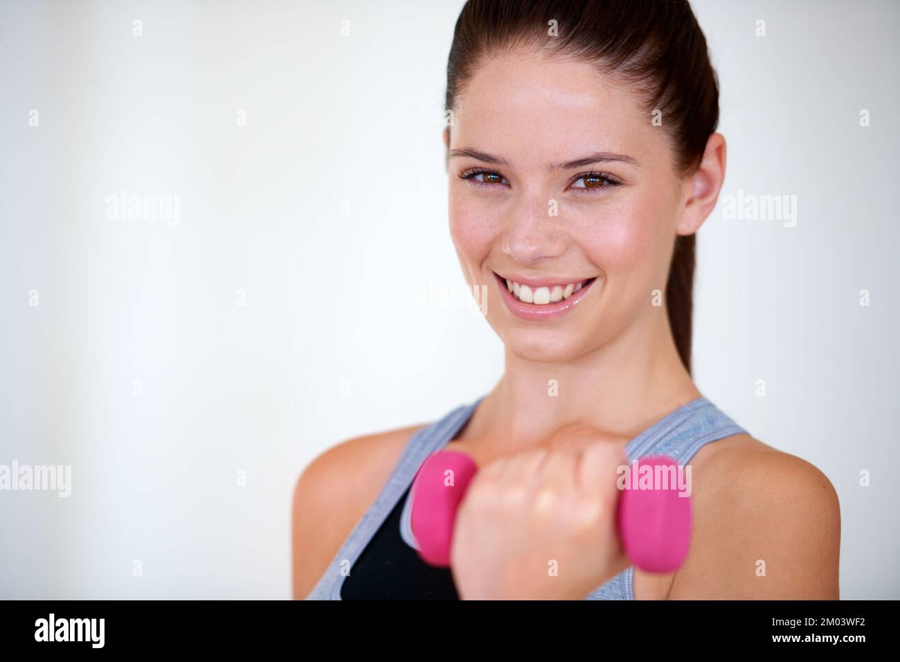 Woman bicep curls closeup hi-res stock photography and images - Alamy