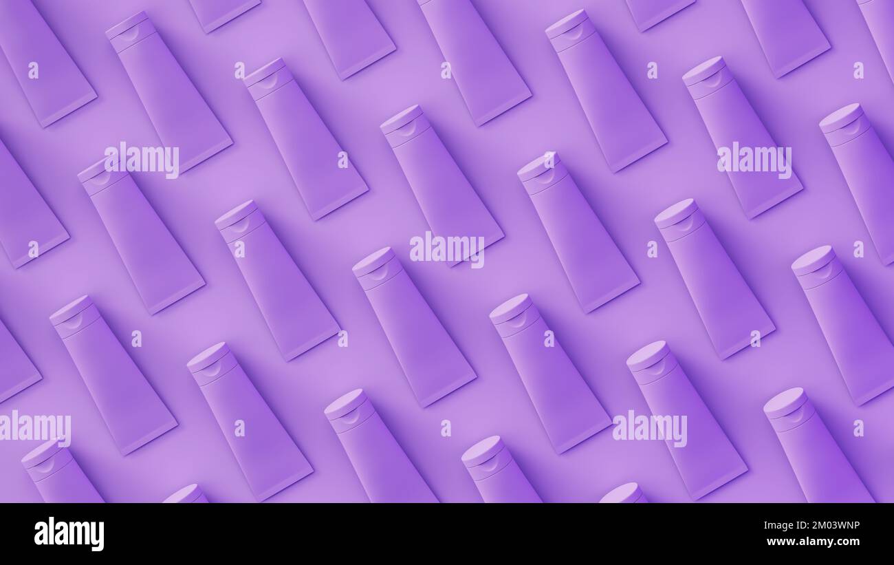 Lavender cosmetic tubes with soft shadow fill background. Perfect ...