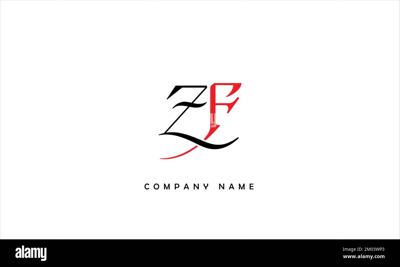 ZF,FZ Abstract Letters Logo Monogram Stock Vector Image & Art - Alamy