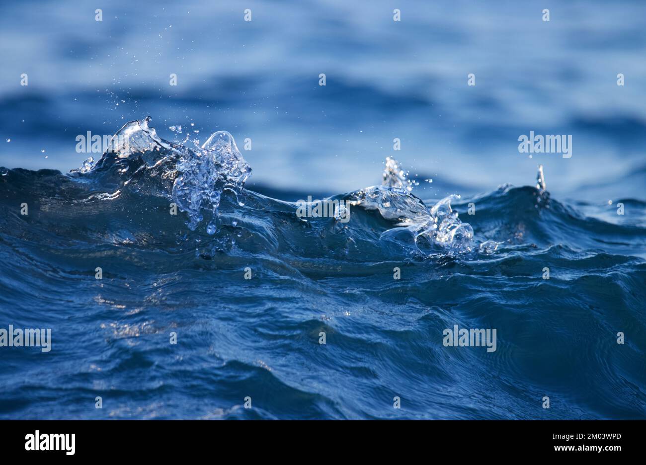 Dark blue ocean wave closeup. sea wave Stock Photo - Alamy