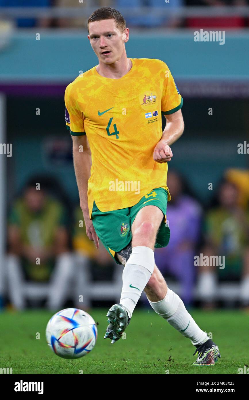 Kye Rowles of Australia during the FIFA World Cup Qatar 2022 Round 16 ...