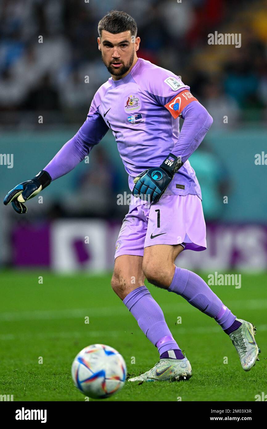 Matthew Ryan of Australia during the FIFA World Cup Qatar 2022 Round 16 ...