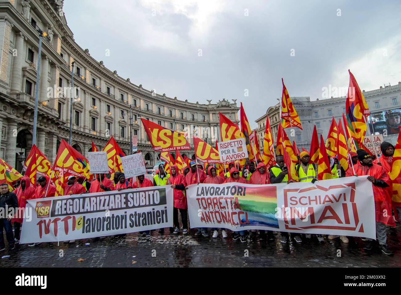 Rome, Italy. 03rd Dec, 2022. The national demonstration was called by ...