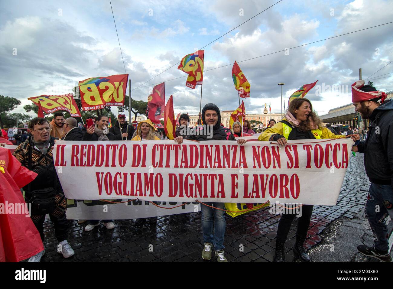 Rome, Italy. 03rd Dec, 2022. The national demonstration was called by ...