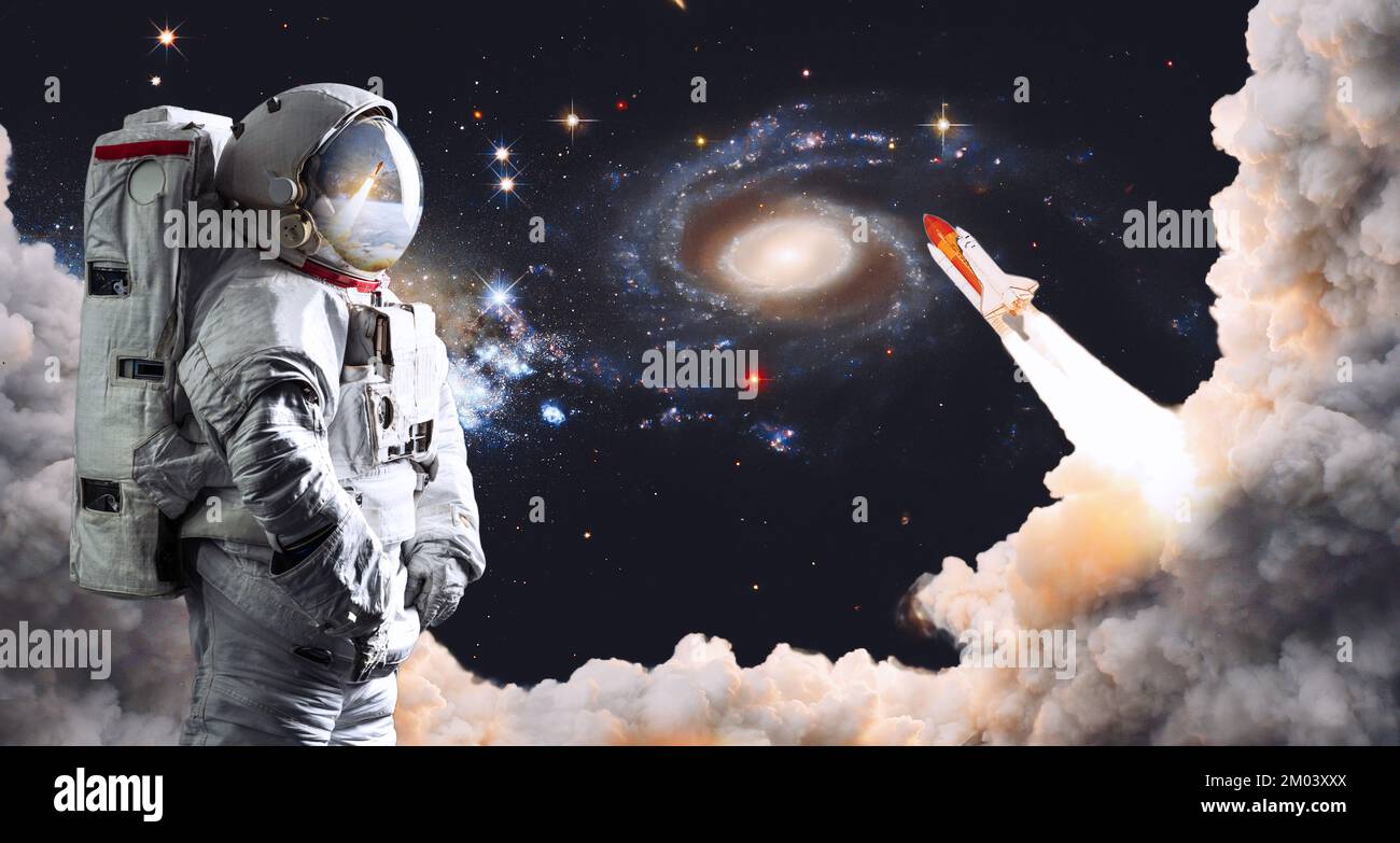 Space rocket ship wallpaper background hi-res stock photography and ...