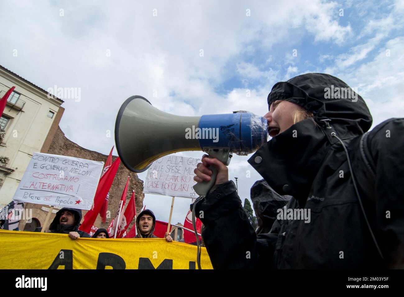 Rome, Italy. 3rd Dec, 2022. The national demonstration was called by ...