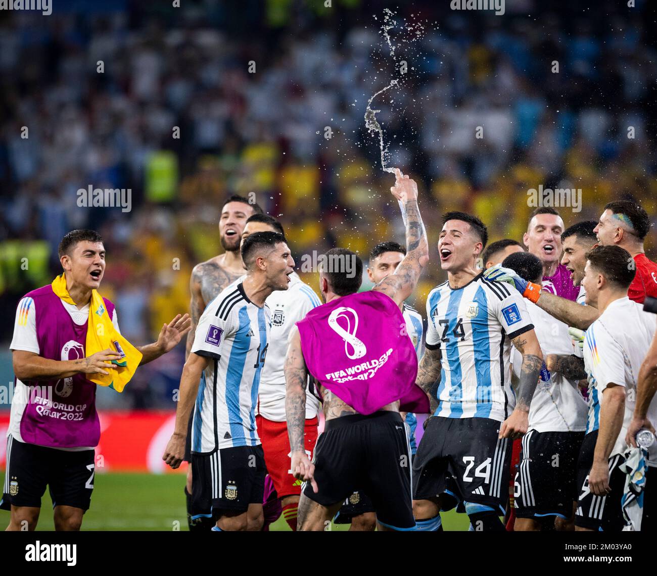 Doha, Qatar. 3rd Dec, 2022. Final jubilation: Paulo Dybala (Arg ...