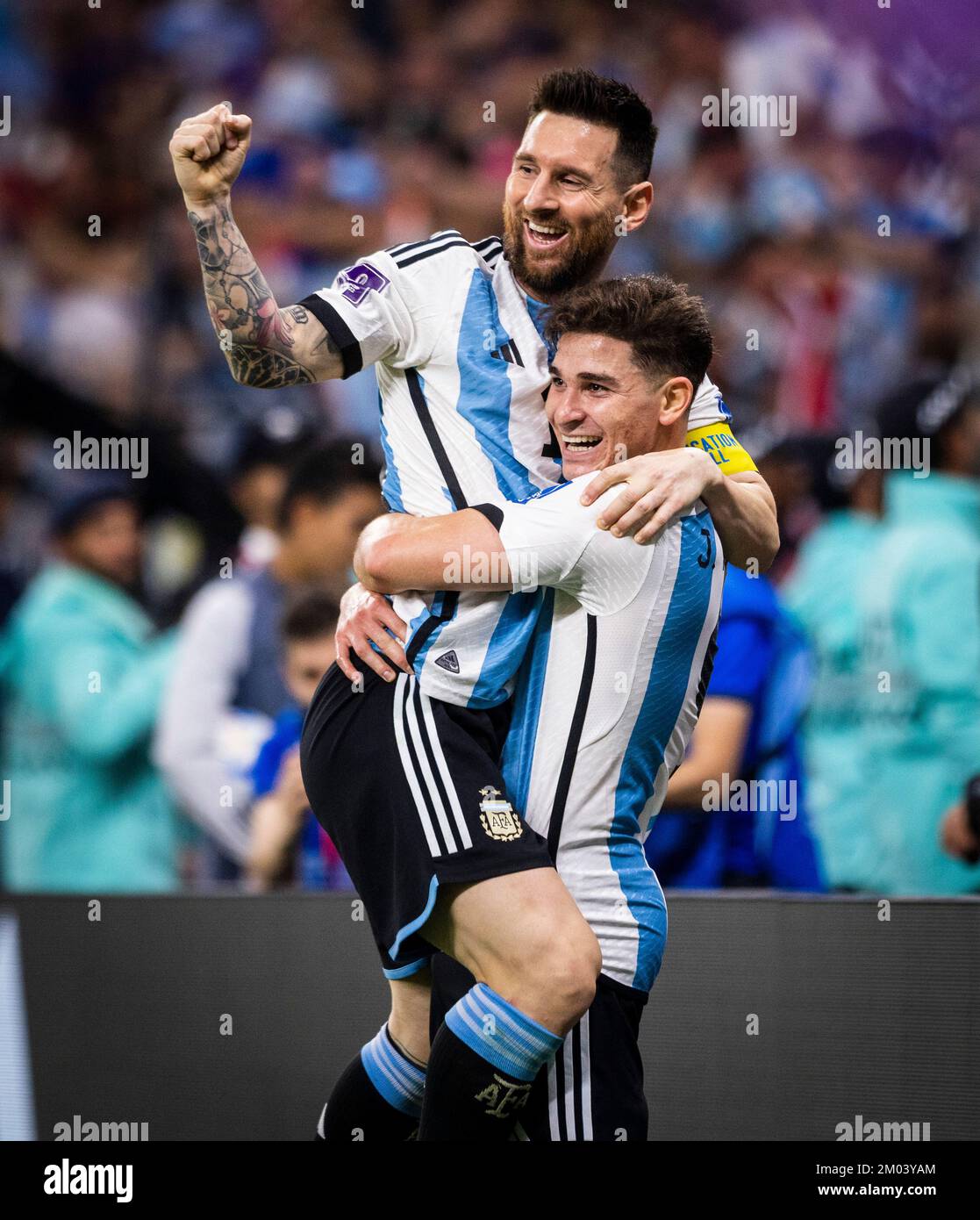 Doha, Qatar. 3rd Dec, 2022. Goal celebration: Lionel Messi (Arg ...