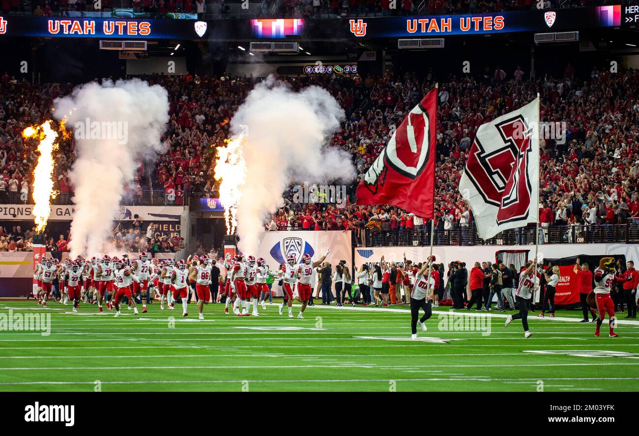 Allegiant Stadium. 02nd Dec, 2022. NV U.S.A. Uath Utes football team ...