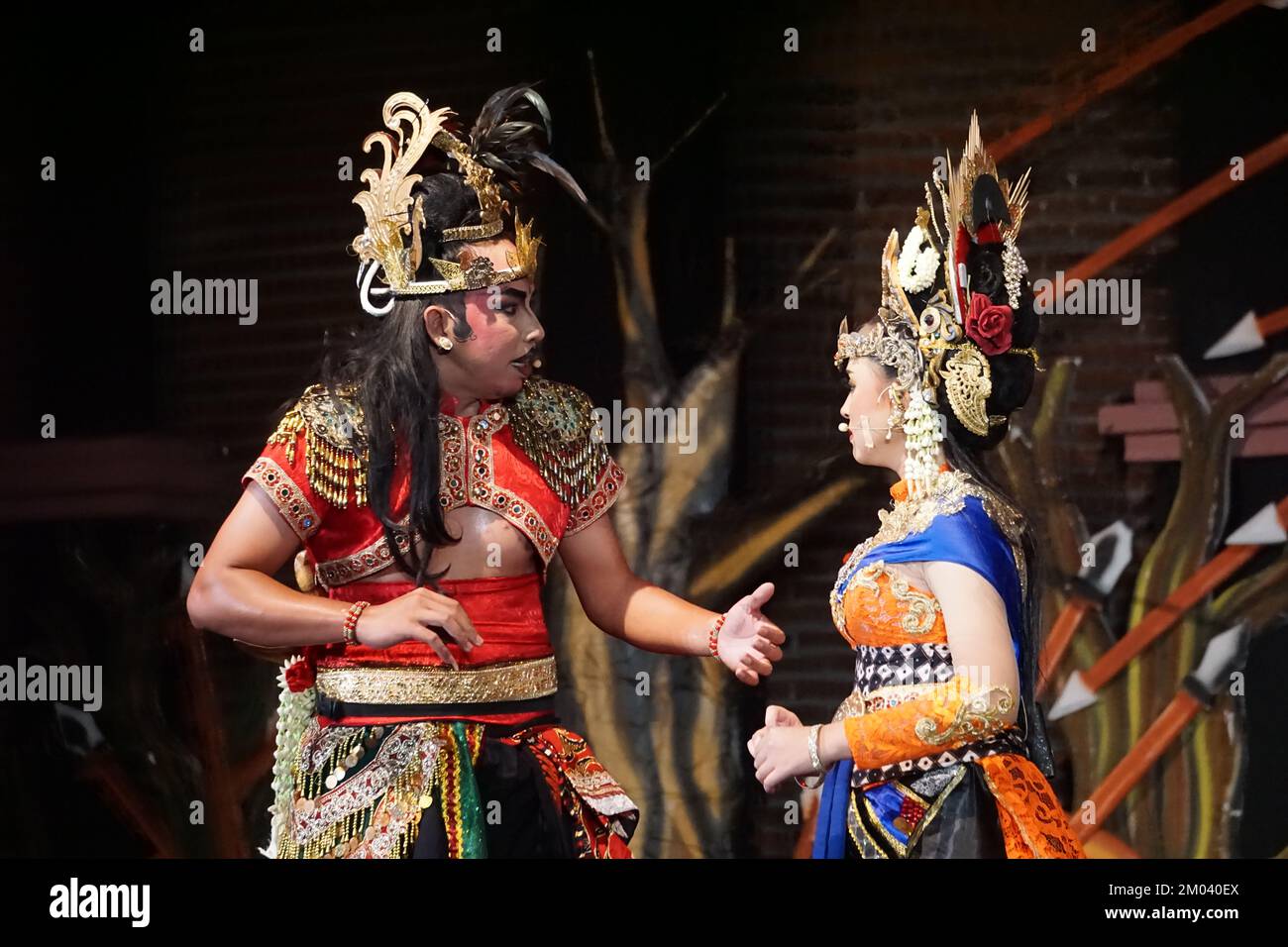 The theatrical of kresnayana with the title Krishna harimurti (Krishna ...