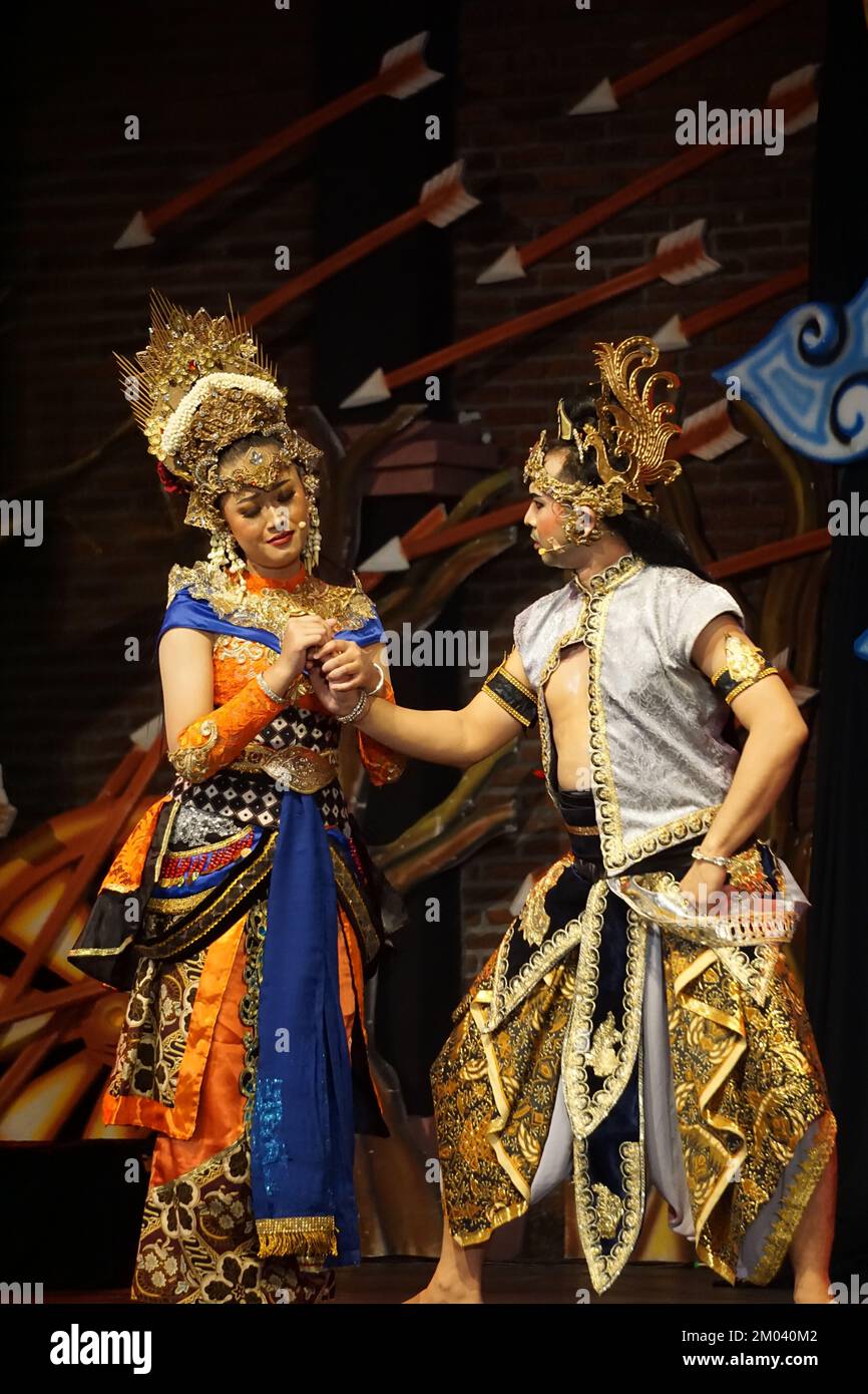 The theatrical of kresnayana with the title Krishna harimurti (Krishna ...