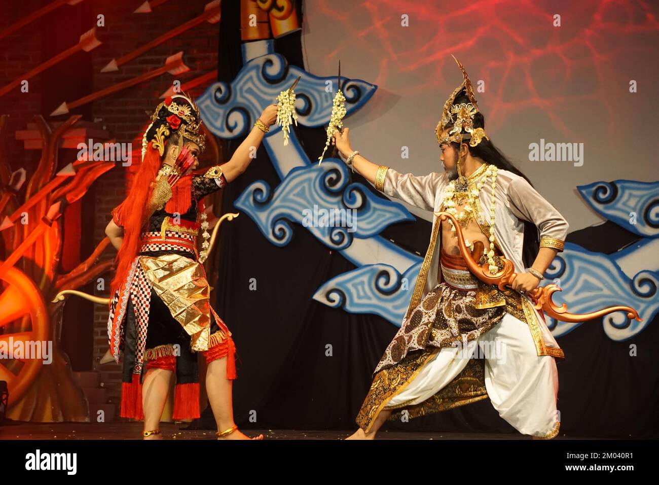 The theatrical of kresnayana with the title Krishna harimurti (Krishna ...