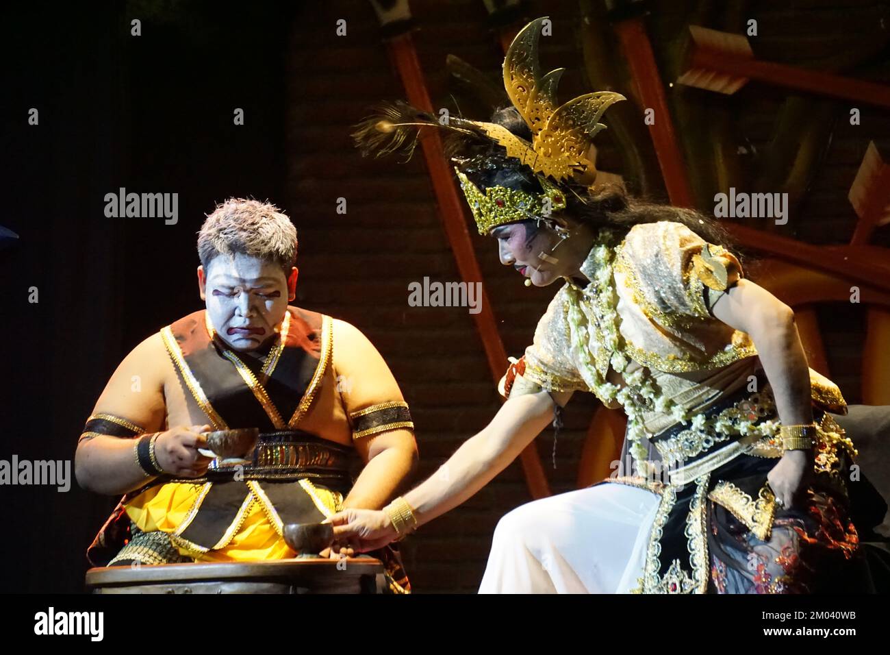 The theatrical of kresnayana with the title Krishna harimurti (Krishna ...