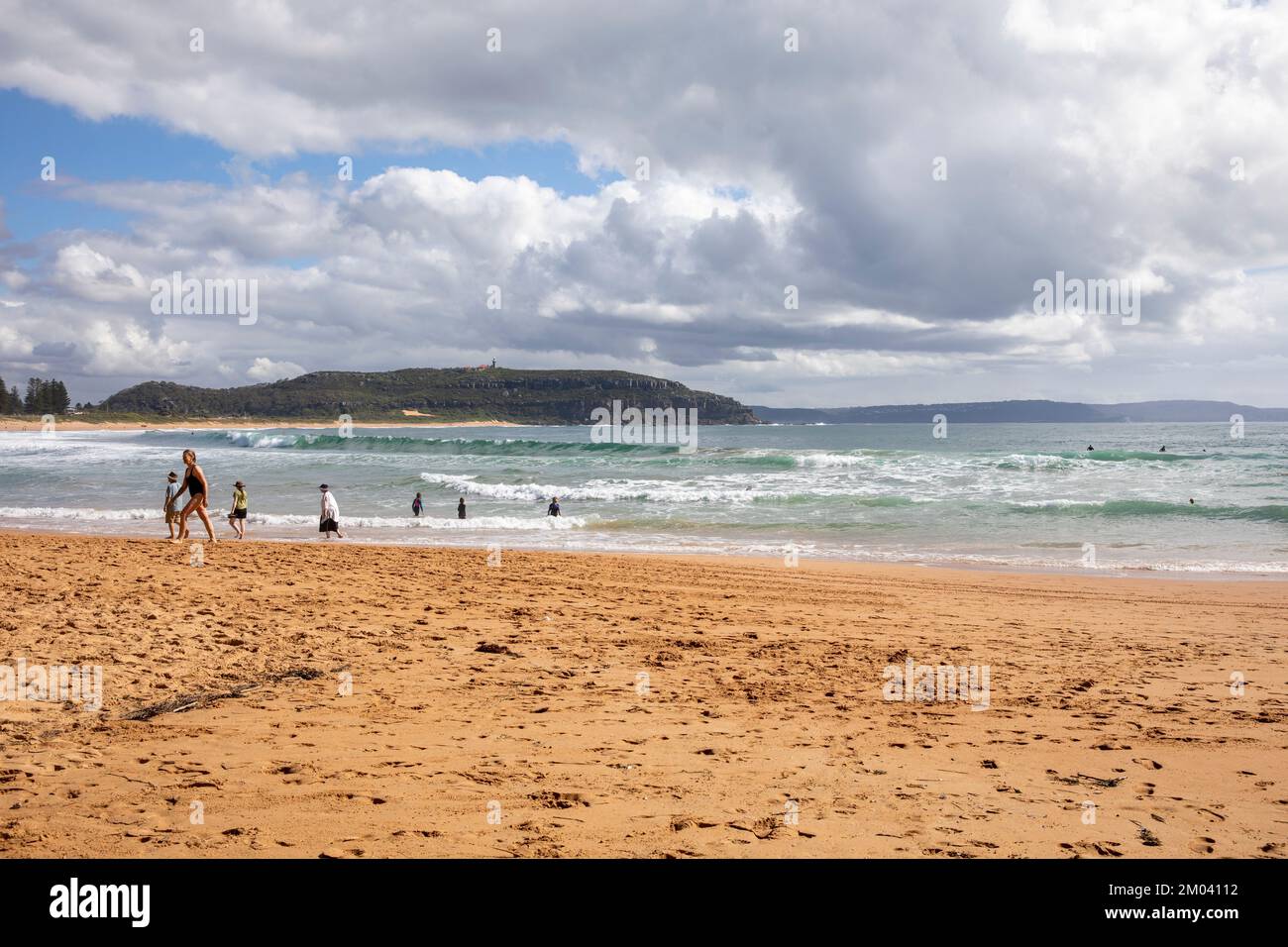 Palm Beach Sydney on the northern beaches, view of Barrenjoey headland ...