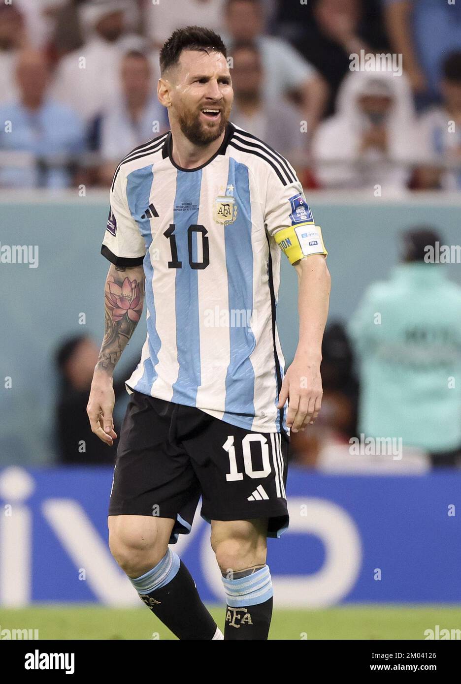 Lionel Messi of Argentina during the FIFA World Cup 2022, Round of 16 ...