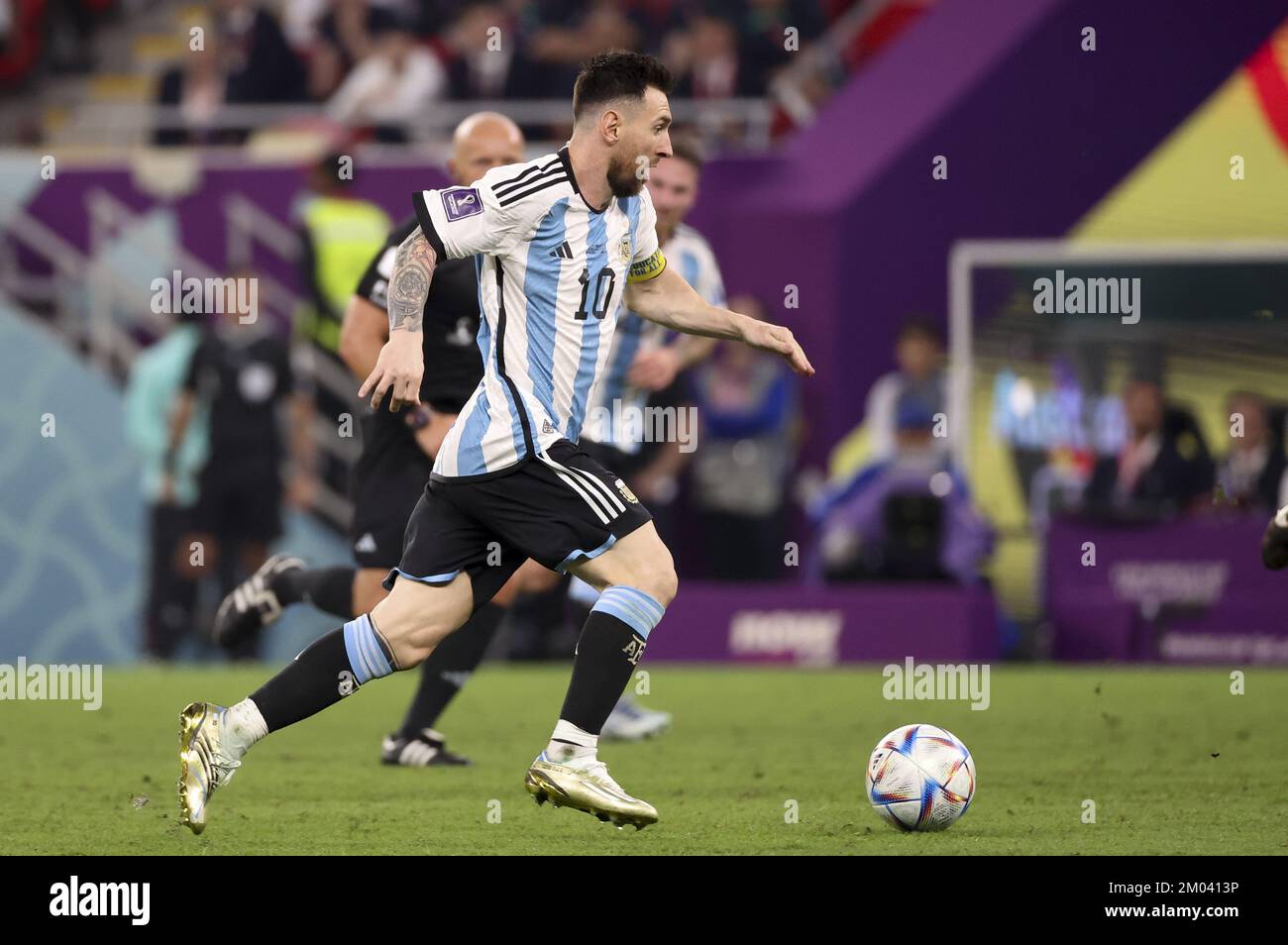 Lionel Messi of Argentina during the FIFA World Cup 2022, Round of 16 ...