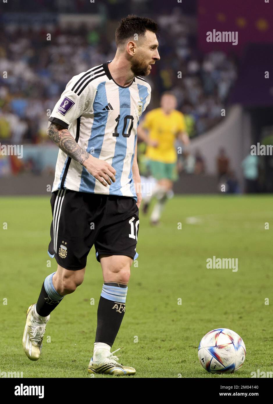 Lionel Messi of Argentina during the FIFA World Cup 2022, Round of 16 ...