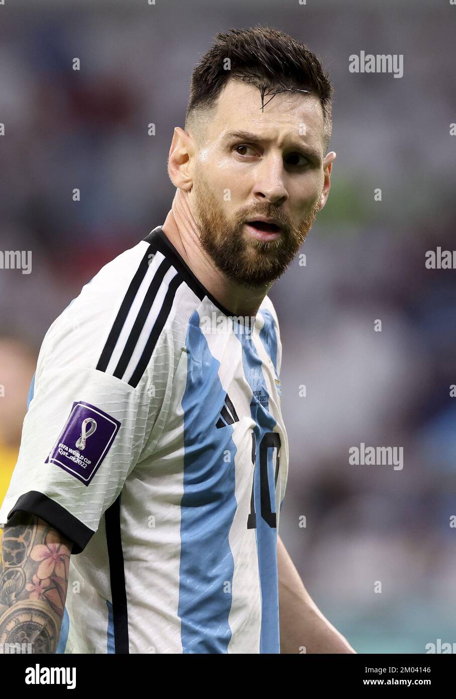Lionel Messi of Argentina during the FIFA World Cup 2022, Round of 16 ...