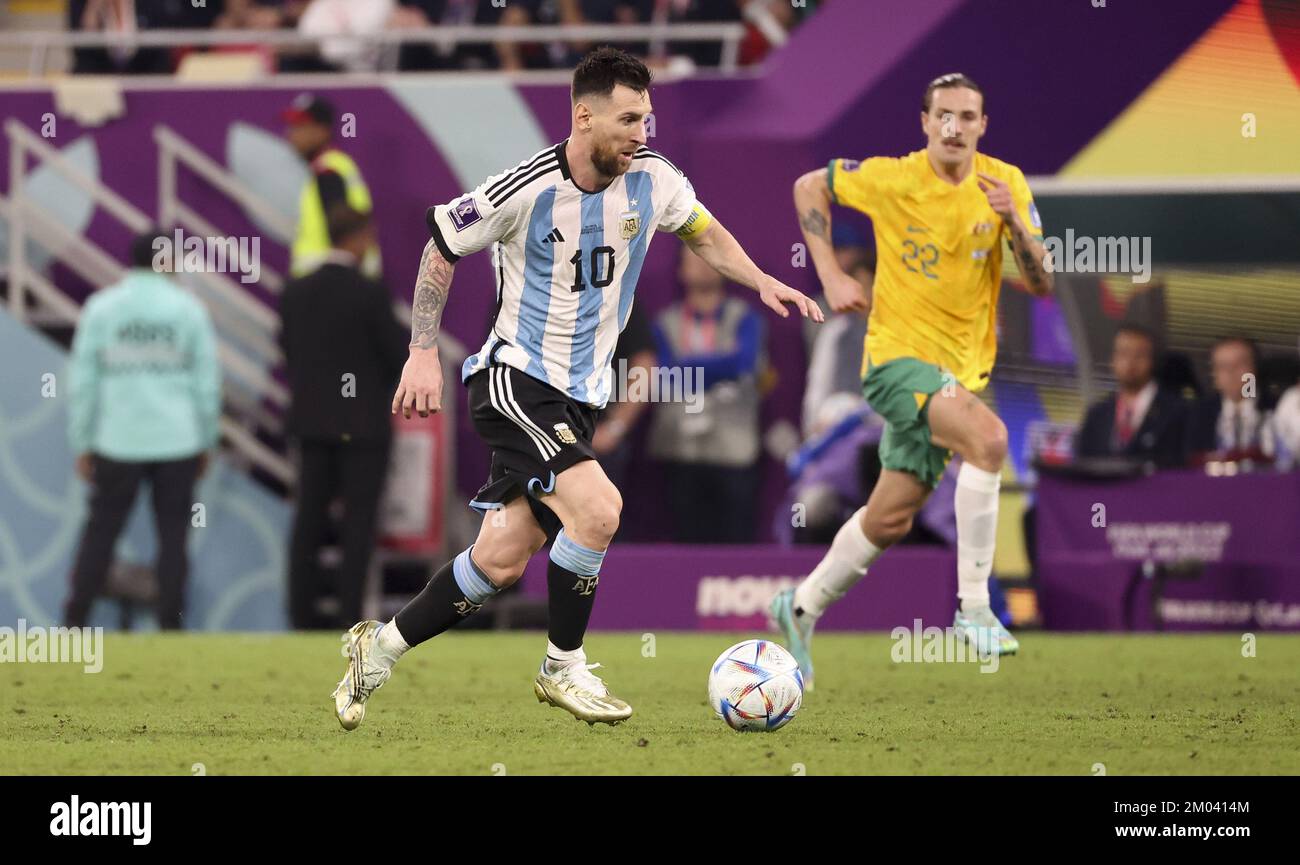 Lionel Messi of Argentina during the FIFA World Cup 2022, Round of 16 ...