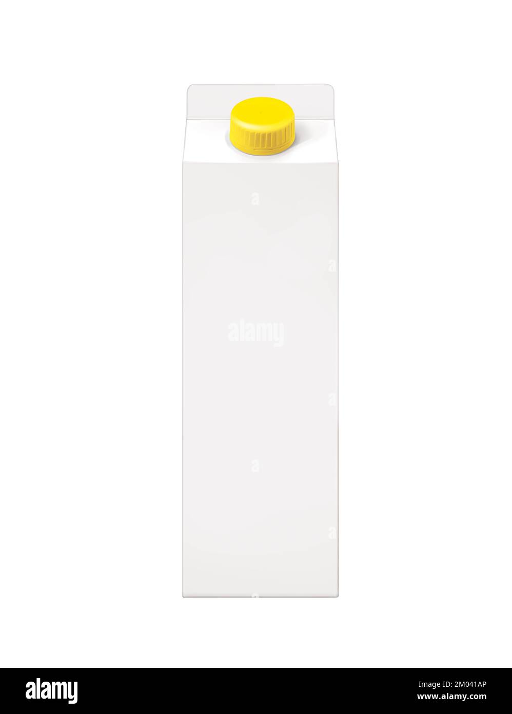 Milk box, isolated on white background Stock Photo - Alamy