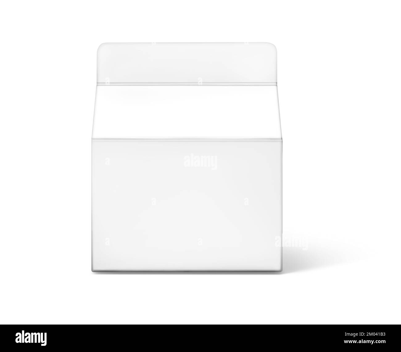 Milk box, isolated on white background Stock Photo - Alamy