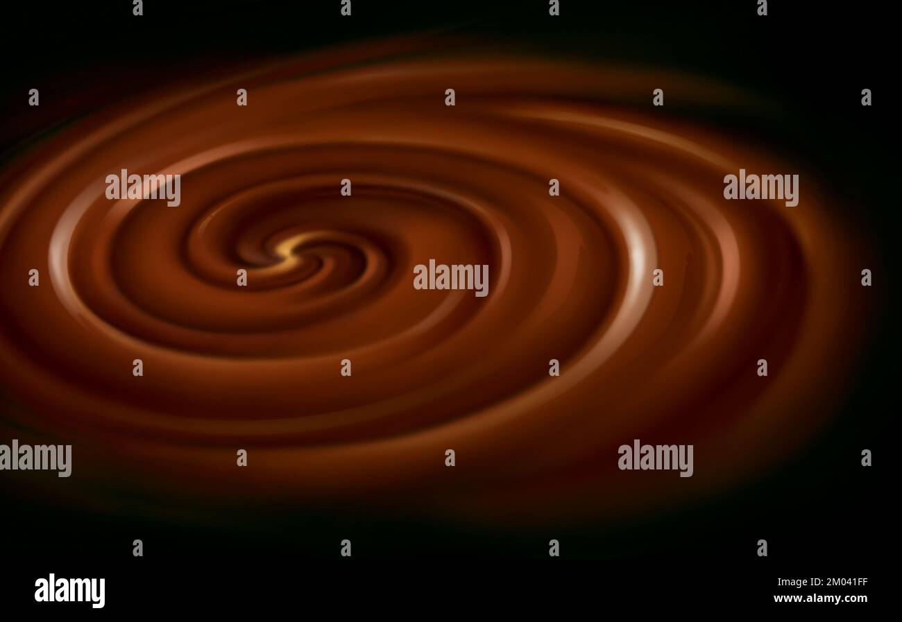 Chocolate swirl illustration Stock Photo - Alamy
